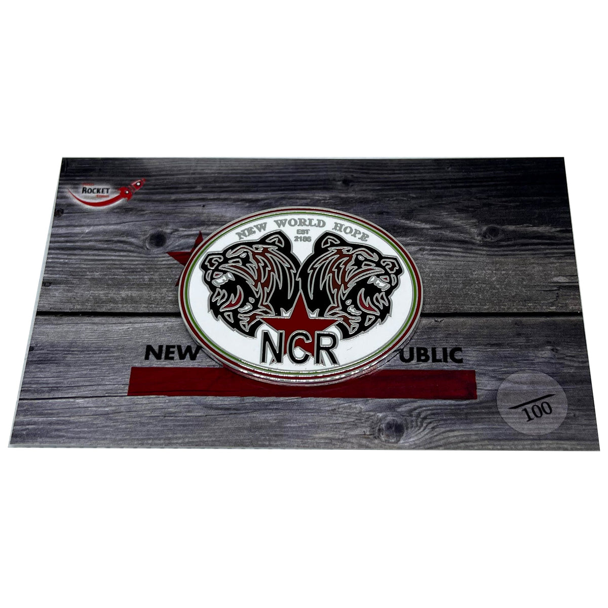 NCR Hard Enamel Pin – Pocket Rocket Studios Australia