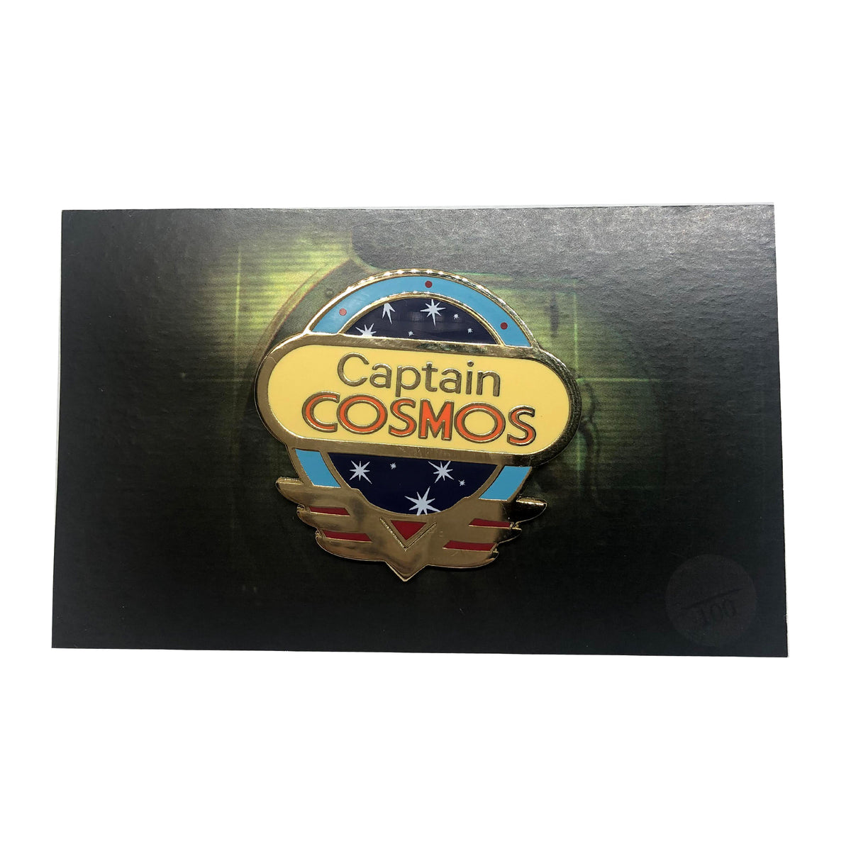 Captain Cosmos Hard Enamel Pin – Pocket Rocket Studios Australia