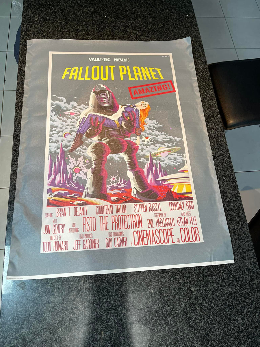 Custom Fallout Planet Art Canvas Print – Pocket Rocket Studios Australia
